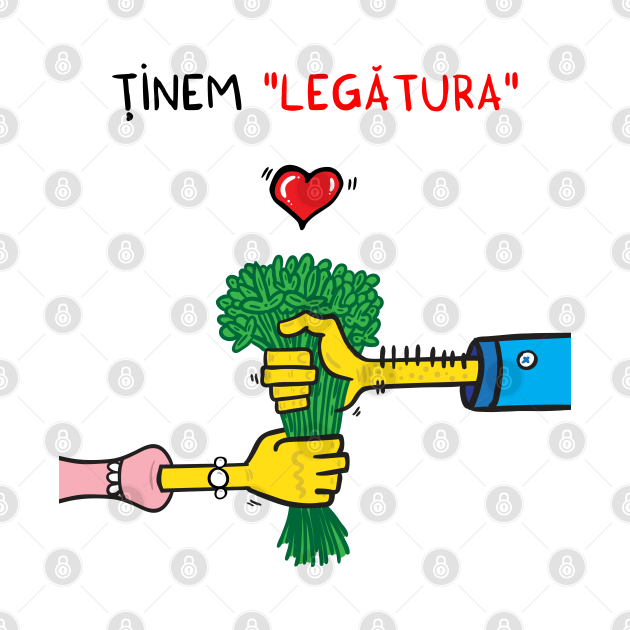 Tinem legatura (de Valentine's day) - Expresii Romanesti - T-Shirt ...