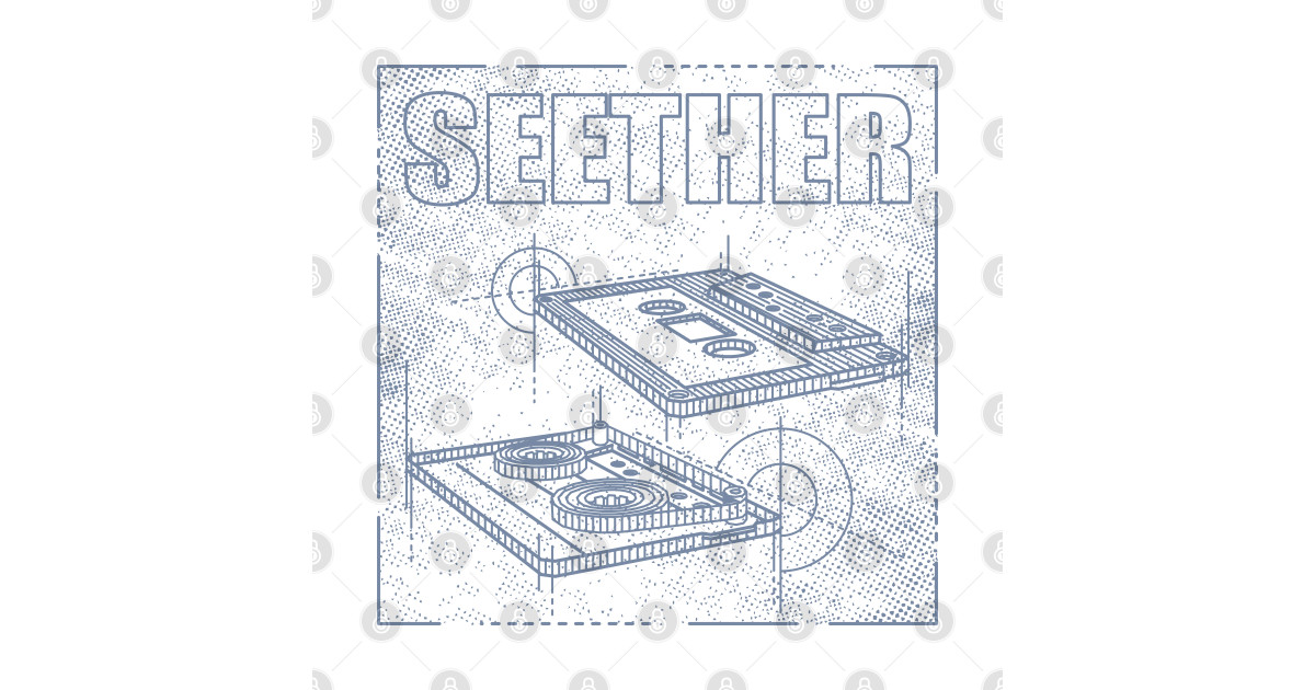 Seether - Technical Drawing - Musician - T-Shirt | TeePublic