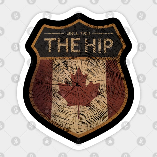The tragically hip EST 1984 Retro 80s - Vintage - Sticker | TeePublic