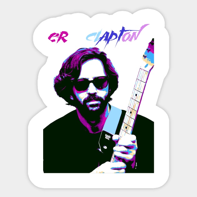 eric clapton pop art - Eric Clapton - Sticker | TeePublic