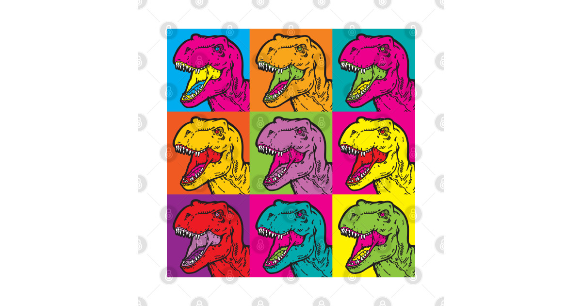 T-Rex Pop Art - T Rex - T-Shirt | TeePublic