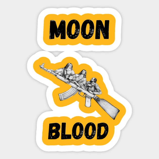 Moon Blood akm - Moon - Sticker | TeePublic