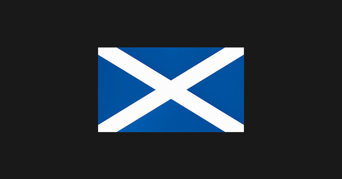Saltire Flag of Scotland - Scotland - T-Shirt | TeePublic