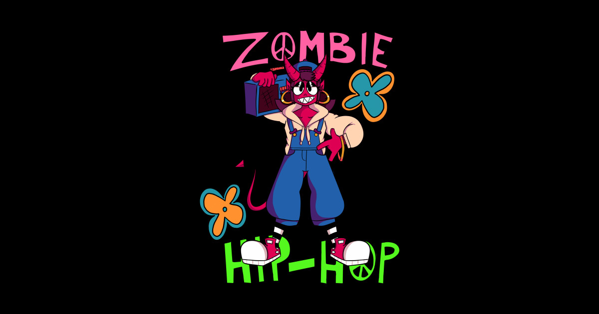 Zombie Hip-Hop - Hip Hop - Sticker | TeePublic