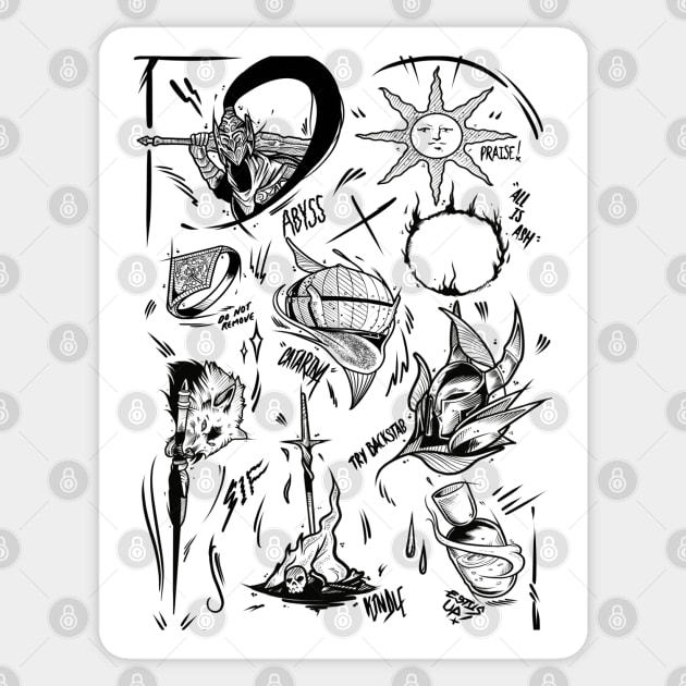 dark tattoo flash