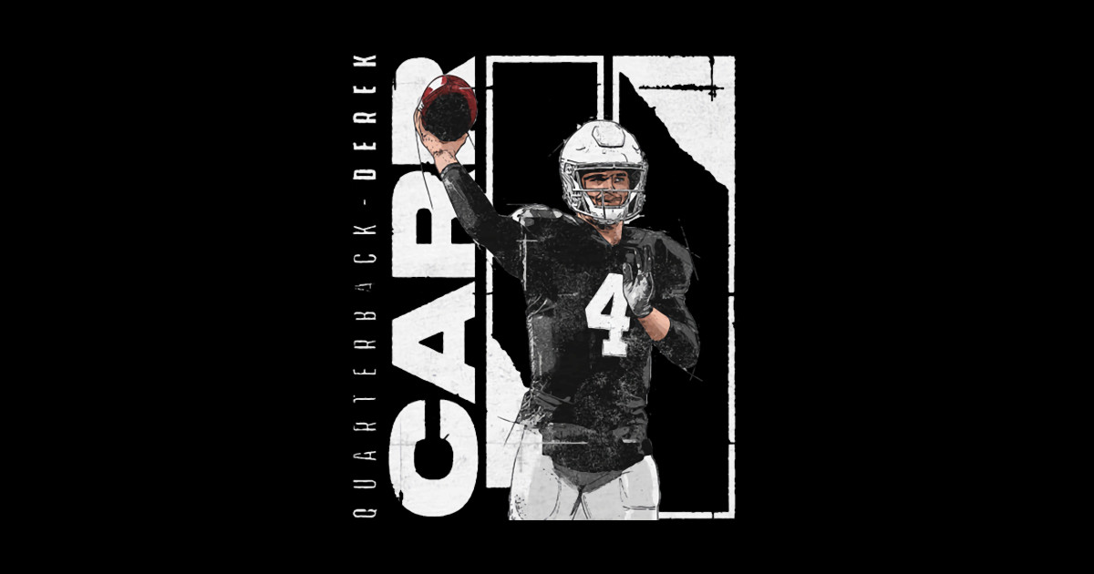 Derek Carr Las Vegas Stretch - Derek Carr - Sticker | TeePublic