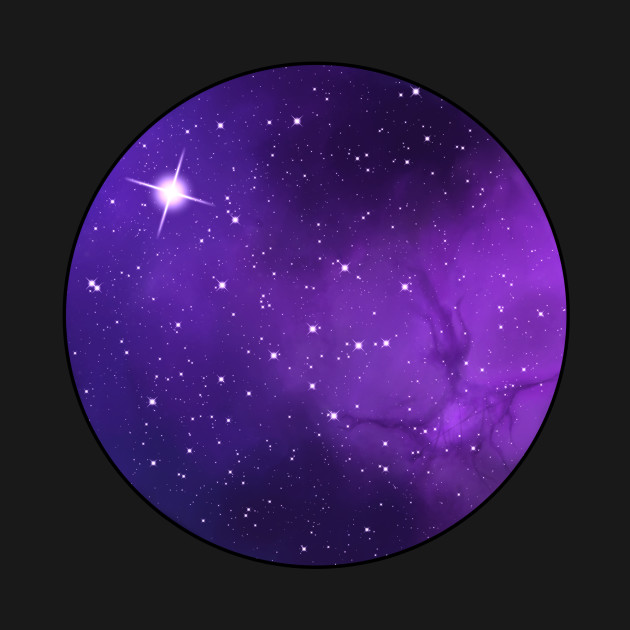 Galaxy Circle (Purple) - Galaxy - T-Shirt | TeePublic