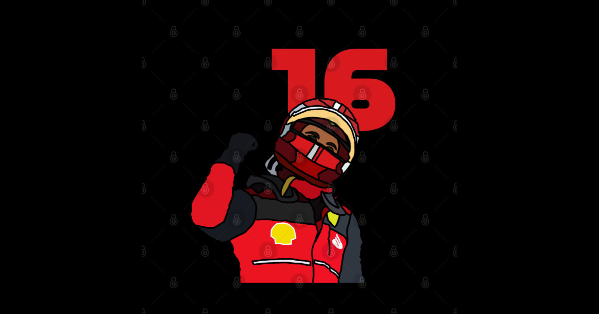 Charles Leclerc 16 - Charles Leclerc - Sticker | TeePublic