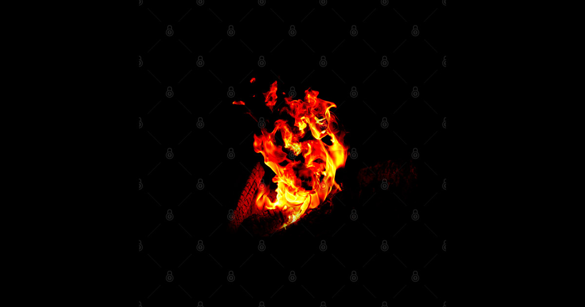 Skull Fire - Fire - Sticker | TeePublic