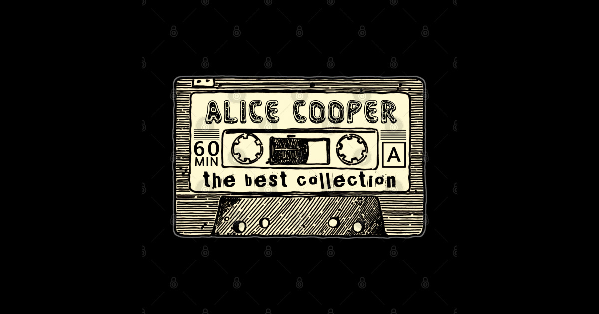 Alice Cooper cassette - Alice Cooper - Sticker | TeePublic