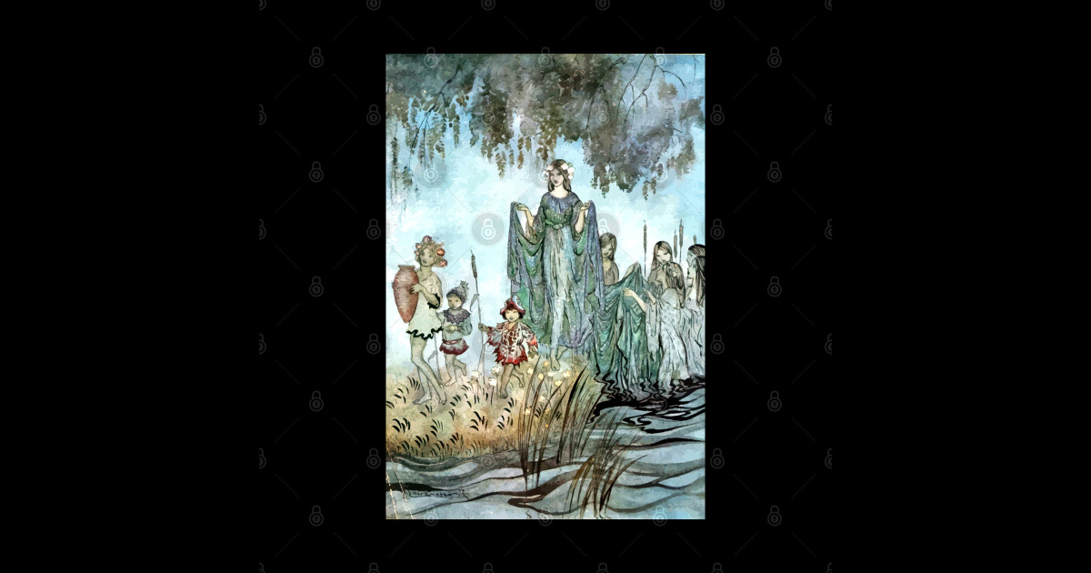 Sabrina Rises - Arthur Rackham - Sabrina - Sticker | TeePublic