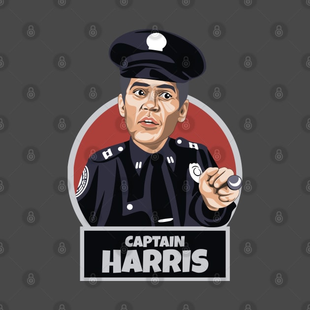 Captain HARRIS - Police Academy - T-Shirt | TeePublic
