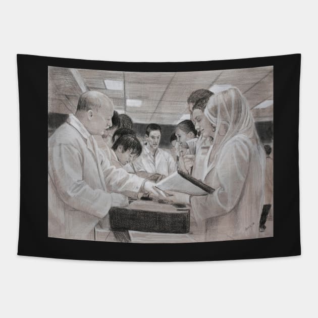 Pathology Lab - Drawing by Avril Thomas - Adelaide Artist - Pathology ...