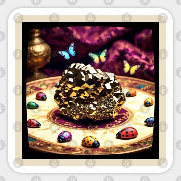 pyrite 2025 tileartwork - Pyrite - Sticker | TeePublic