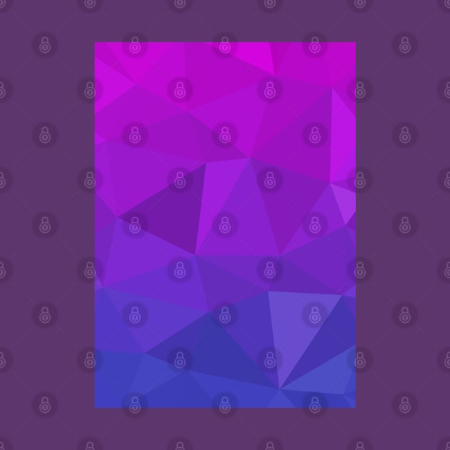 Magenta, Violet & Blue Triangle Pattern - Violet - T-Shirt | TeePublic