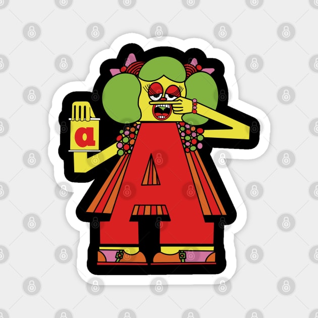 Letter People: Miss A - Letter People - Magnet | TeePublic