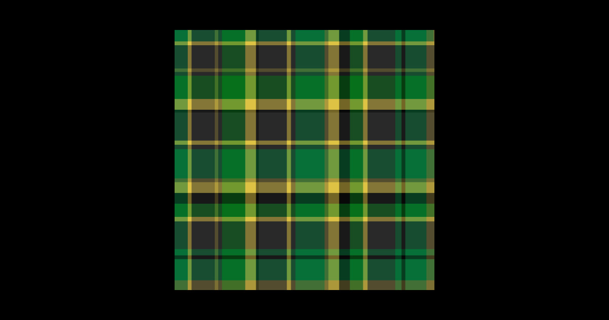 Trickster god Plaid - Green - Sticker | TeePublic