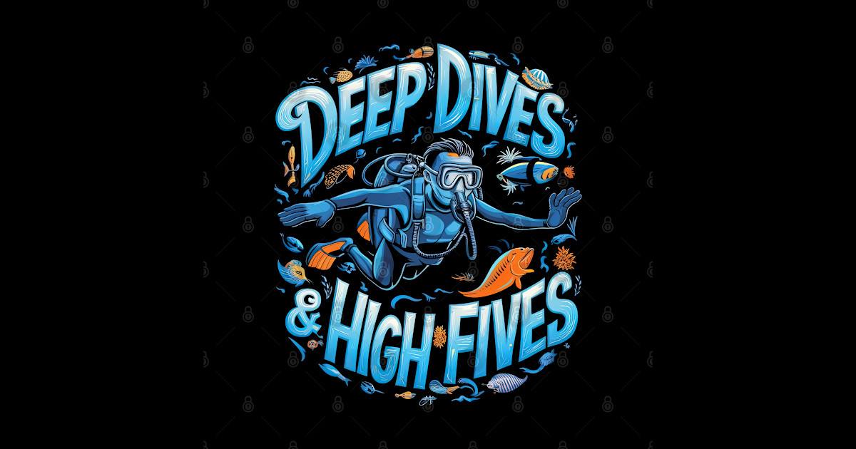 Scuba Diver Deep Dive & High Fives - Eye Voodoo - Scuba Diving ...