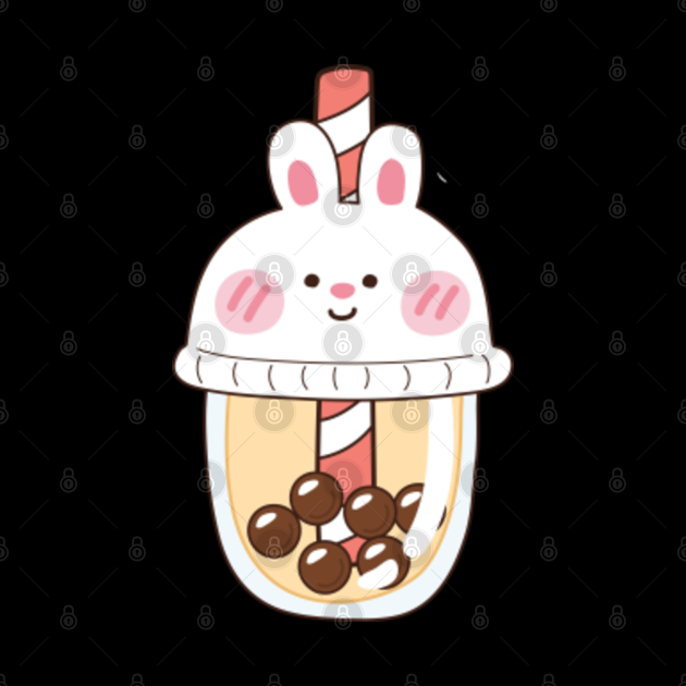 Cute Kawaii Sweet Rabbit Bubble Tea Bunny Glass Boba - Cute Kawaii ...