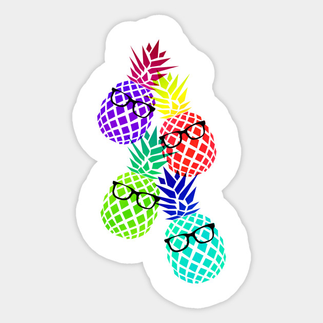 Pina-cool - Fun - Sticker | TeePublic