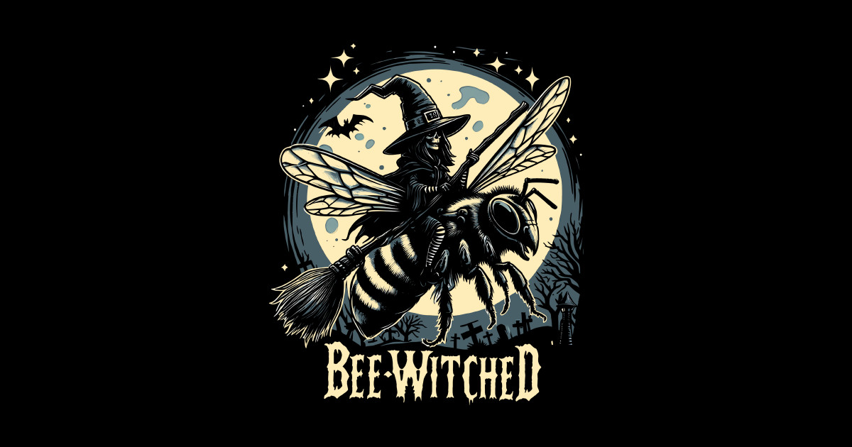 Bee Witched Halloween Skeleton Spooky Beekeeper Bee Lover - Bee Witched Halloween Skeleton ...