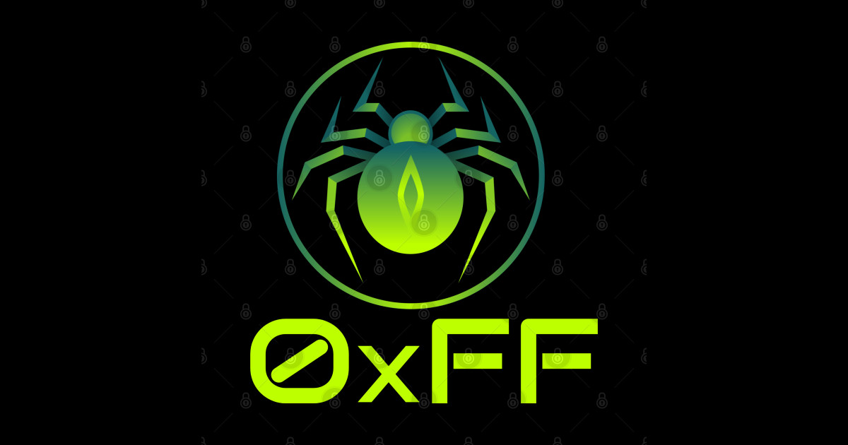 Cyber security - Hex Hacker 0xff Neon, Spider - Hex Hacker - Sticker ...