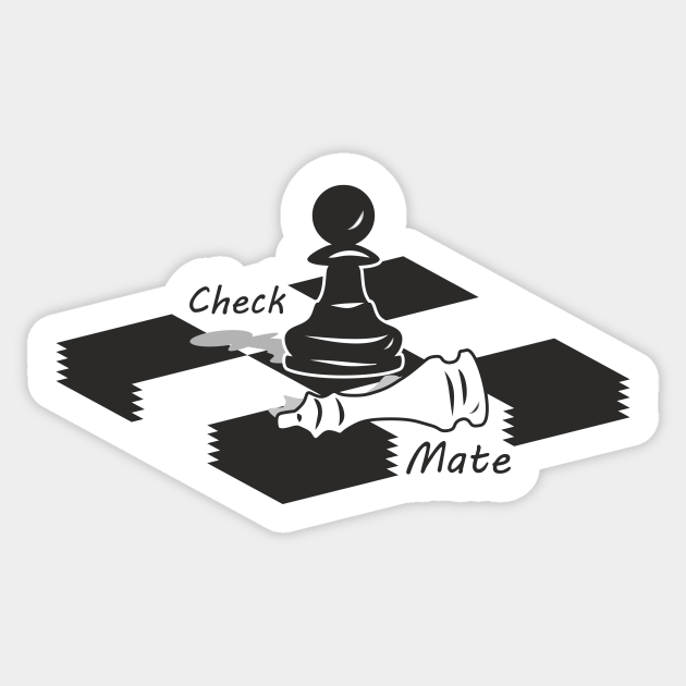 Checkmate - Chess - Sticker | TeePublic