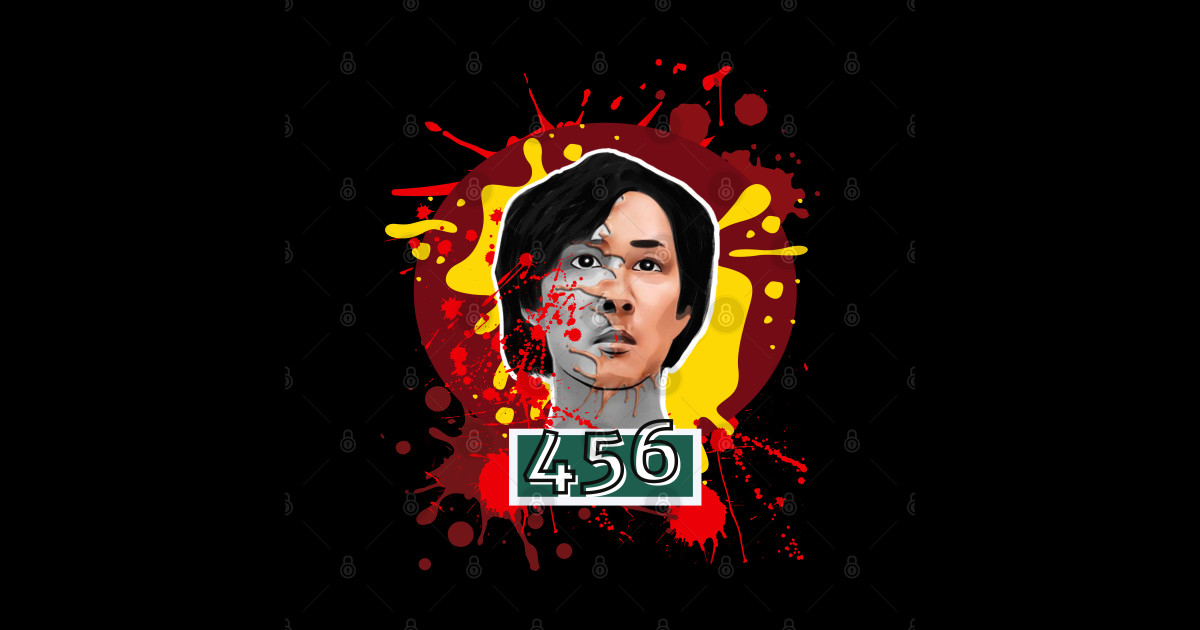 Squid Game 456 player - Player - Sticker | TeePublic