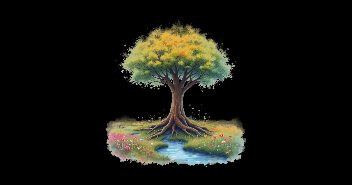 Towering Tree of Strength - Towering Strength - Sticker | TeePublic