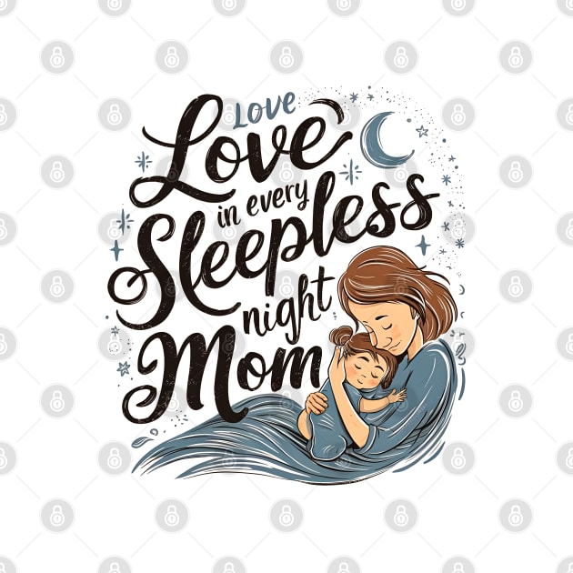 Love in Every Sleepless night Mom | Mother's day | Mom lover gifts ...