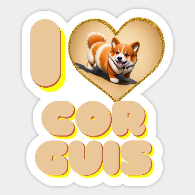 Cute Corgi - Corgis - Sticker | TeePublic