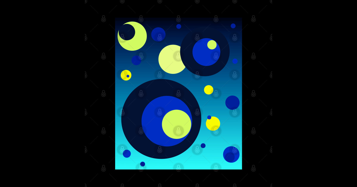 Blue bubbles - Blue Bubbles - Sticker | TeePublic