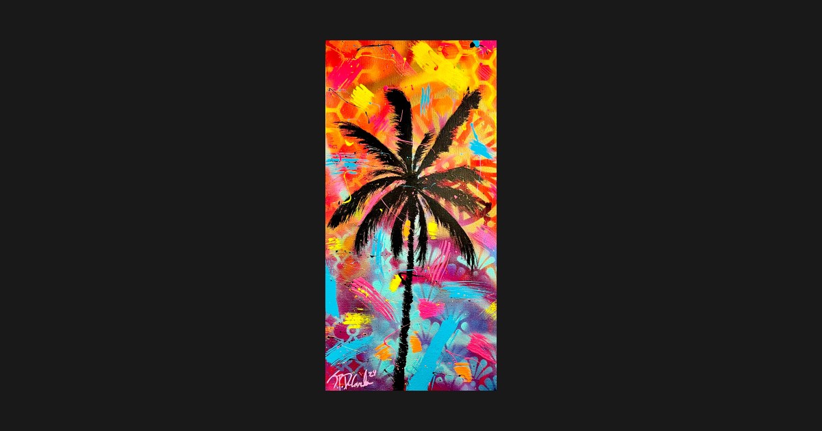 Abstract Palm Tree - Palm Tree - T-Shirt | TeePublic