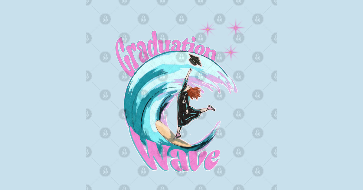Graduation wave - Happy Graduation - T-Shirt | TeePublic
