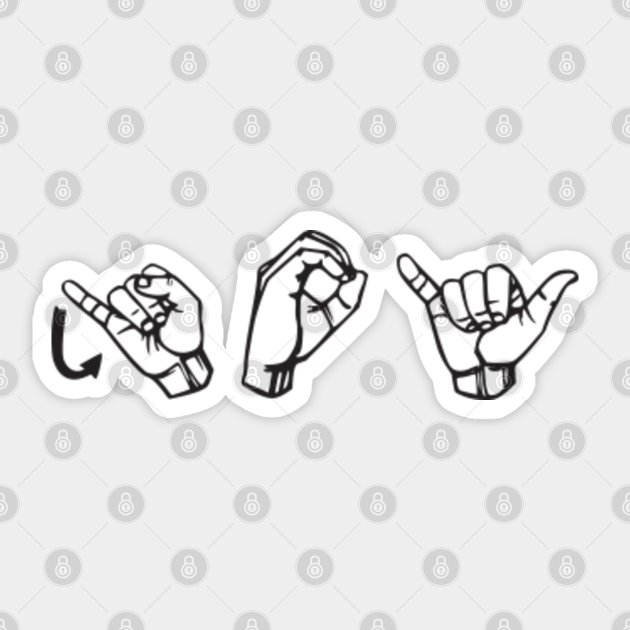 Joy Name Hand Sign Language ASL Gift Named Joy - Joy - Sticker | TeePublic