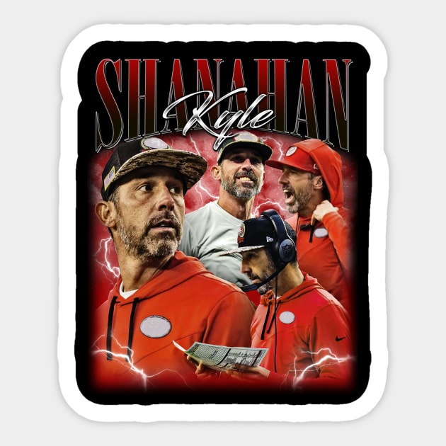Kyle Shanahan Bootleg Vintage Tshirt - Kyle Shanahan - Sticker | TeePublic