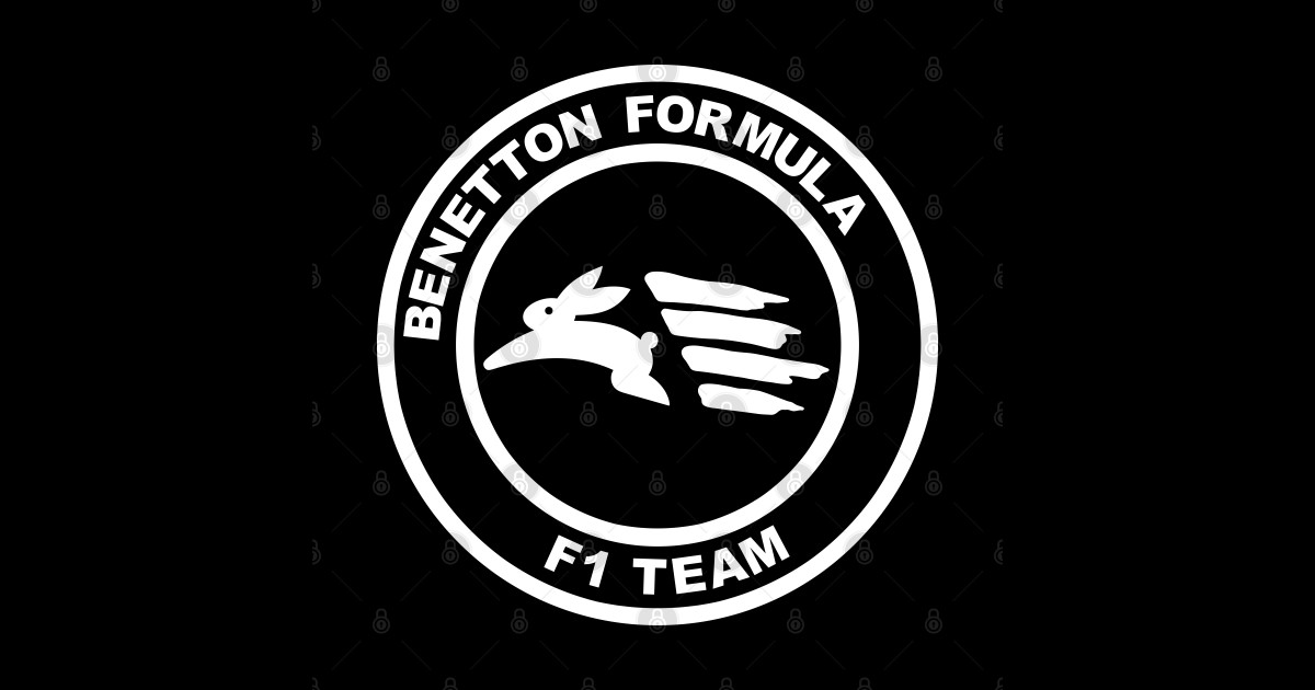 Benetton F1 Team Shield 80's Model 2 - Sports - Sticker | TeePublic
