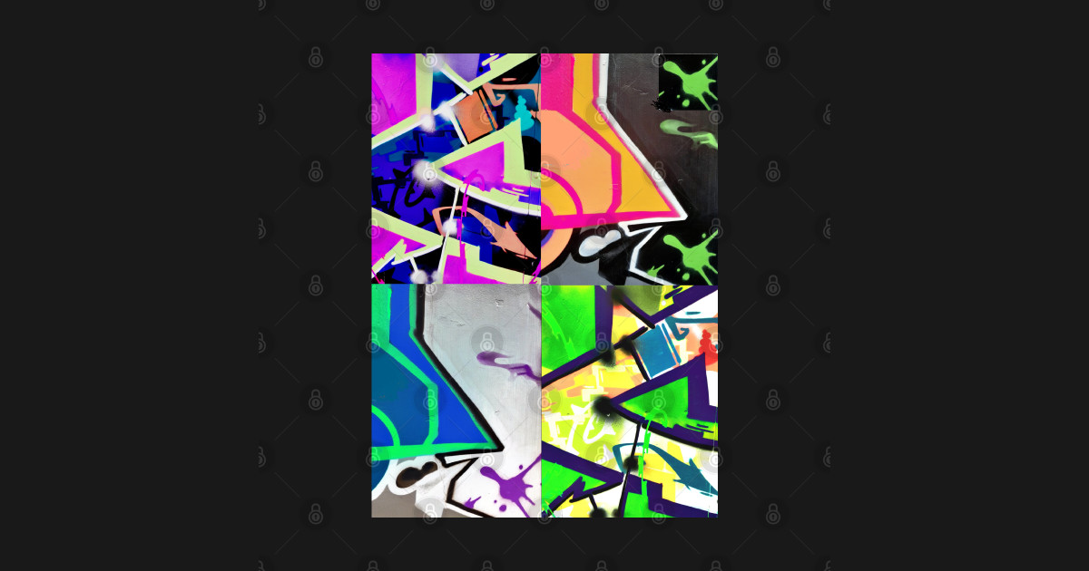 four graffiti designs - Urban - T-Shirt | TeePublic