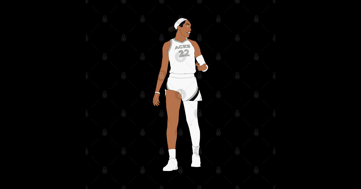 Aja Wilson - Wnba Basketball - Sticker | TeePublic