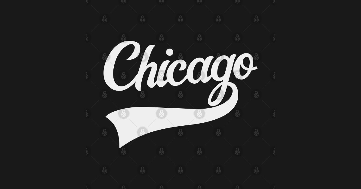 Chicago Retro 50s Americana Cursive Travel Souvenir - Chicago - T-Shirt ...