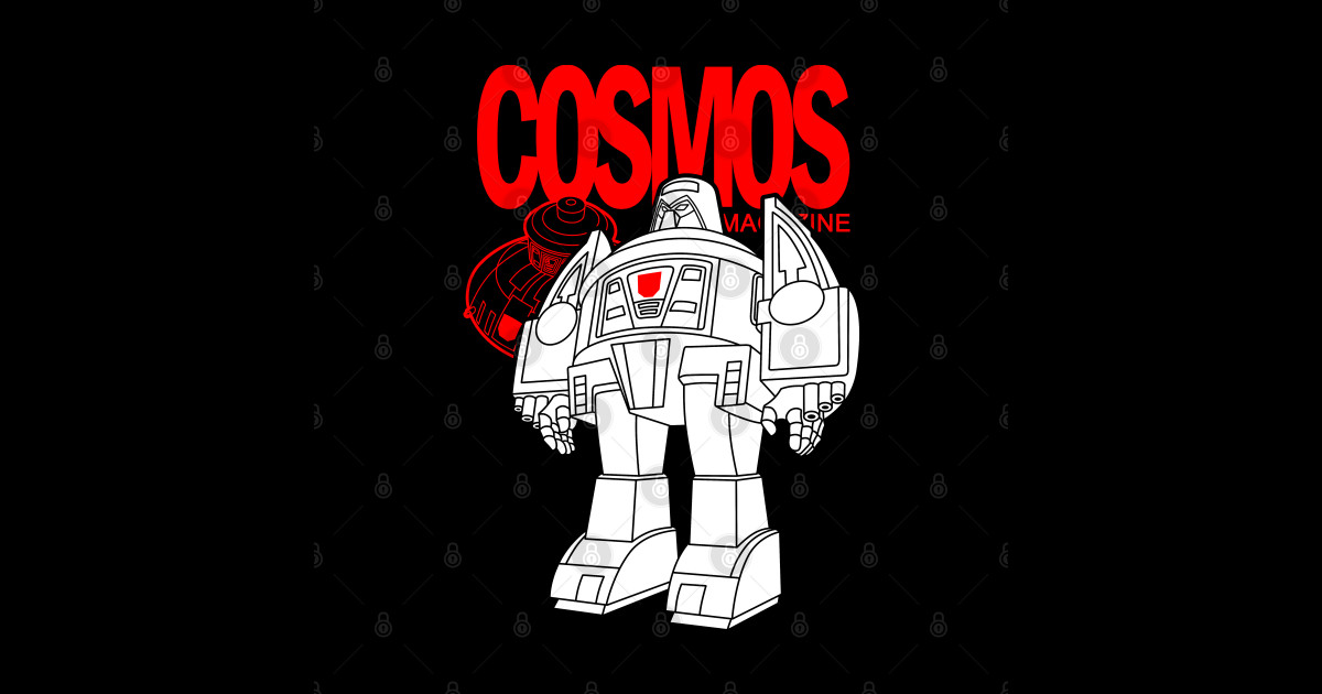 Cosmos Transforming 80s Flying Saucer Robot - Robots - Sticker | TeePublic