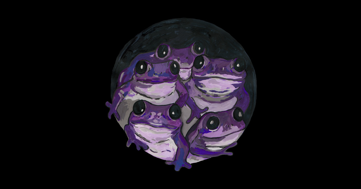 Violet frogs - Violet Frog - Sticker | TeePublic