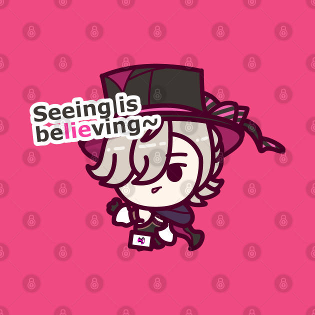 lyney | (fan-art by smoomaru) - Genshin Impact - T-Shirt | TeePublic