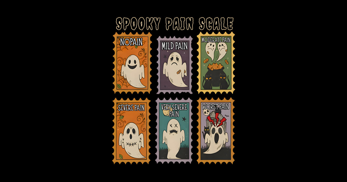 Pain Scale Pumpkin Pain Assessment Trauma Nurse Halloween - Spooky Pain ...