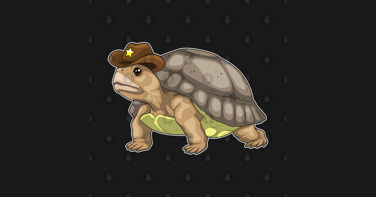 Turtle Sheriff Cowboy hat - Turtles - T-Shirt | TeePublic