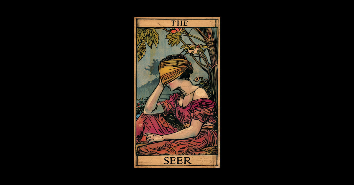 The Seer Tarot Card - Tarot - Sticker | TeePublic