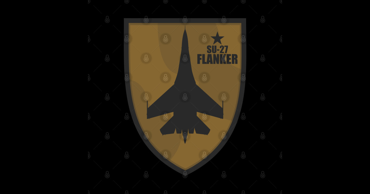 SU-27 Flanker - Russian Su27 Flanker - Sticker | TeePublic