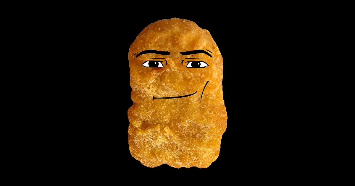Chicken Nugget Meme - Chicken Nugget Meme - Sticker | TeePublic