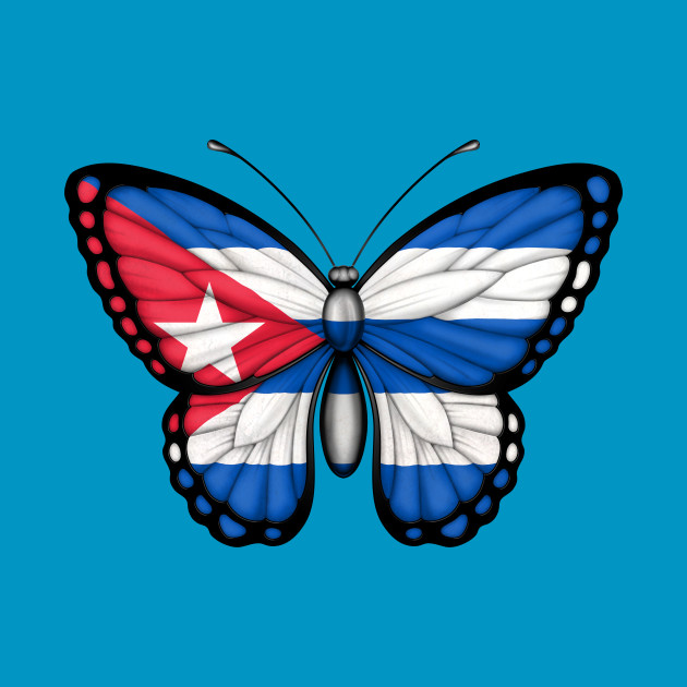 Cuban Flag Butterfly - Cuba - T-Shirt | TeePublic