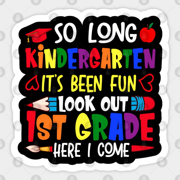 So Long Kindergen HapLast Day Of School Grad 2024 - Grad 2024 - Sticker ...